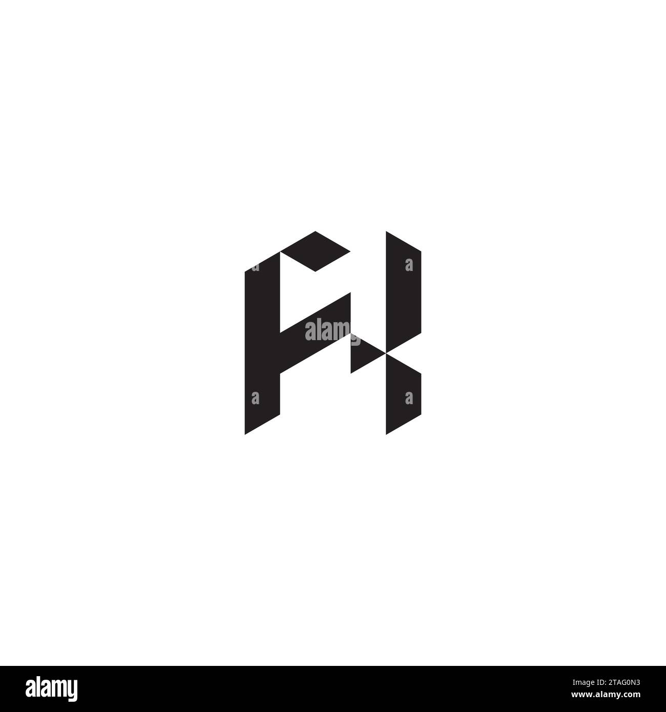 Fx logo design Black and White Stock Photos & Images - Alamy