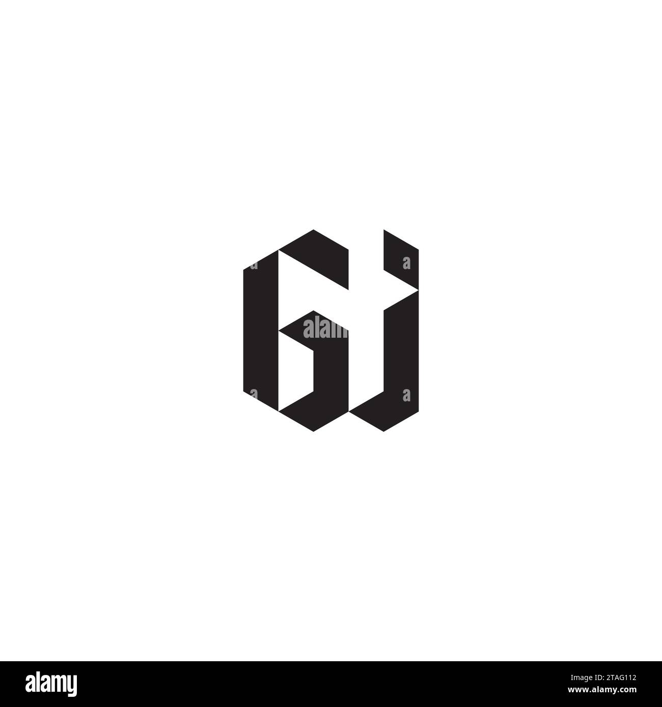 GJ initial logo letters in high quality professional design that will ...
