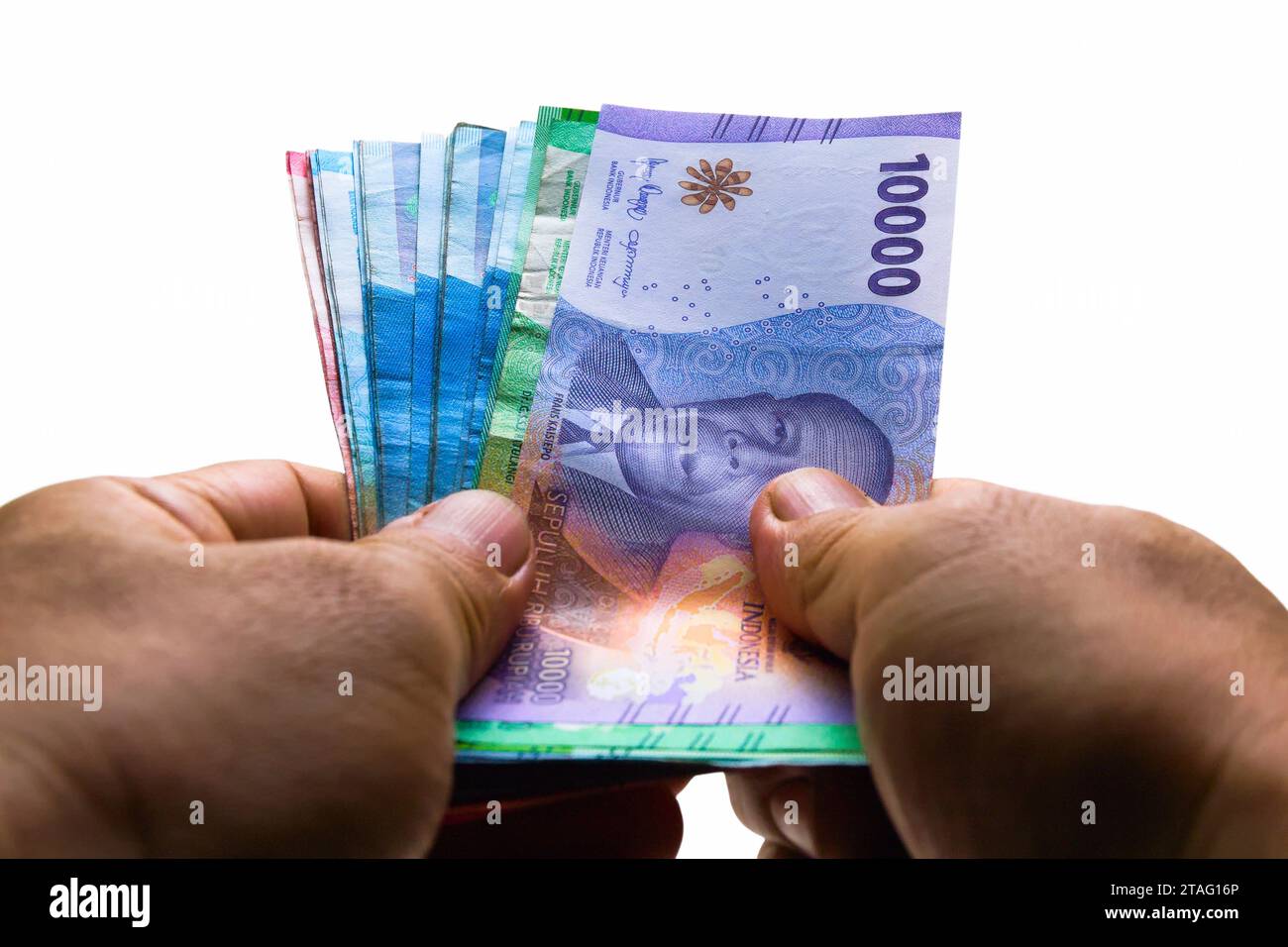 IDR Indonesian Rupiah is the official currency of Indonesia. Asian man ...