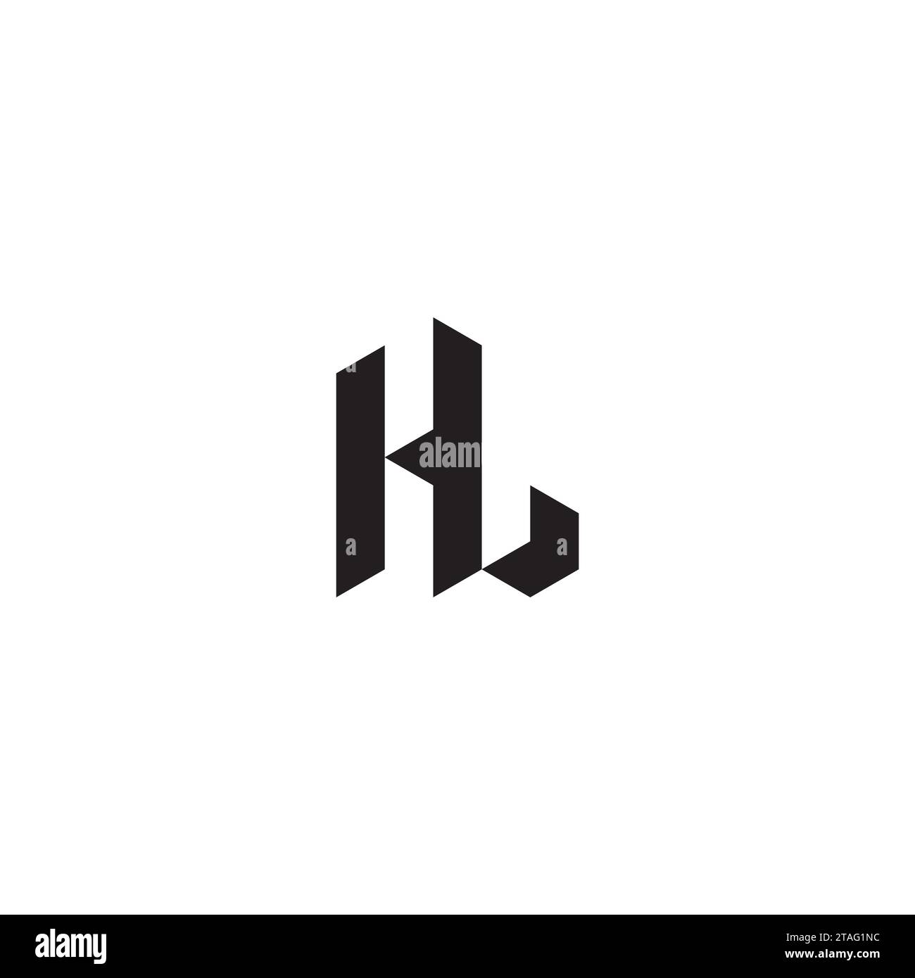 Hl logo design Black and White Stock Photos & Images - Alamy