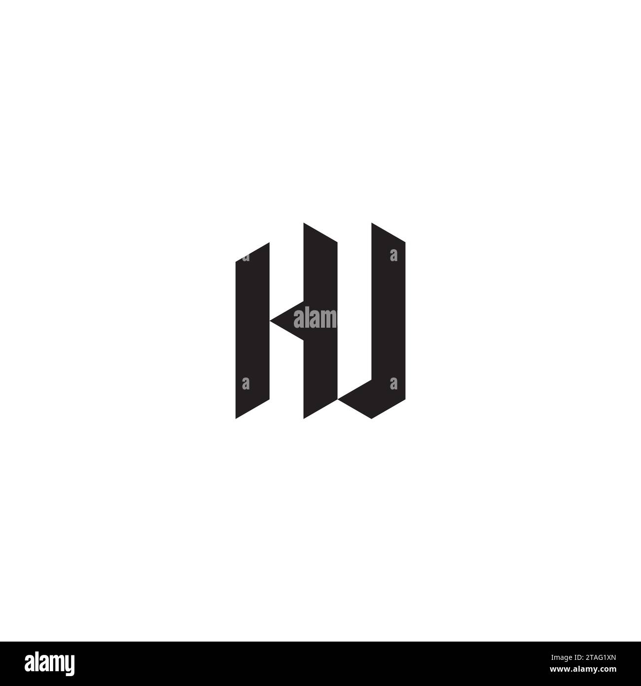 HU initial logo letters in high quality professional design that will ...