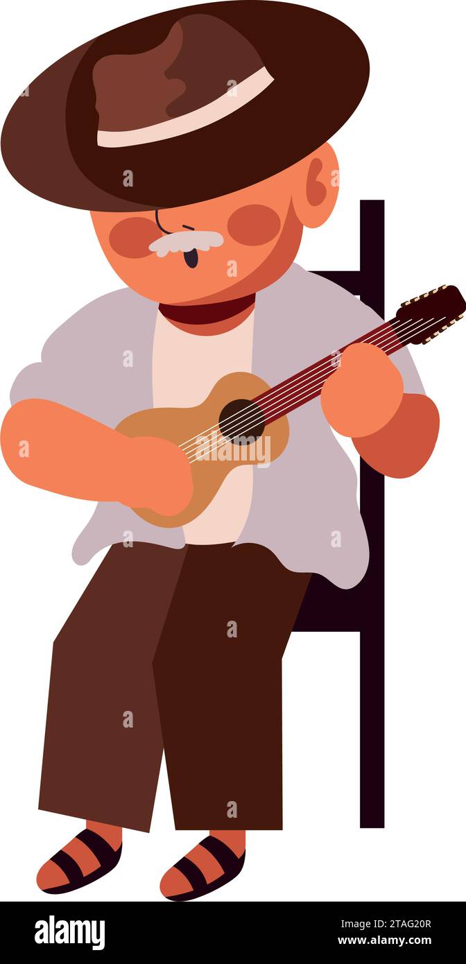 chile charango old man Stock Vector Image & Art - Alamy