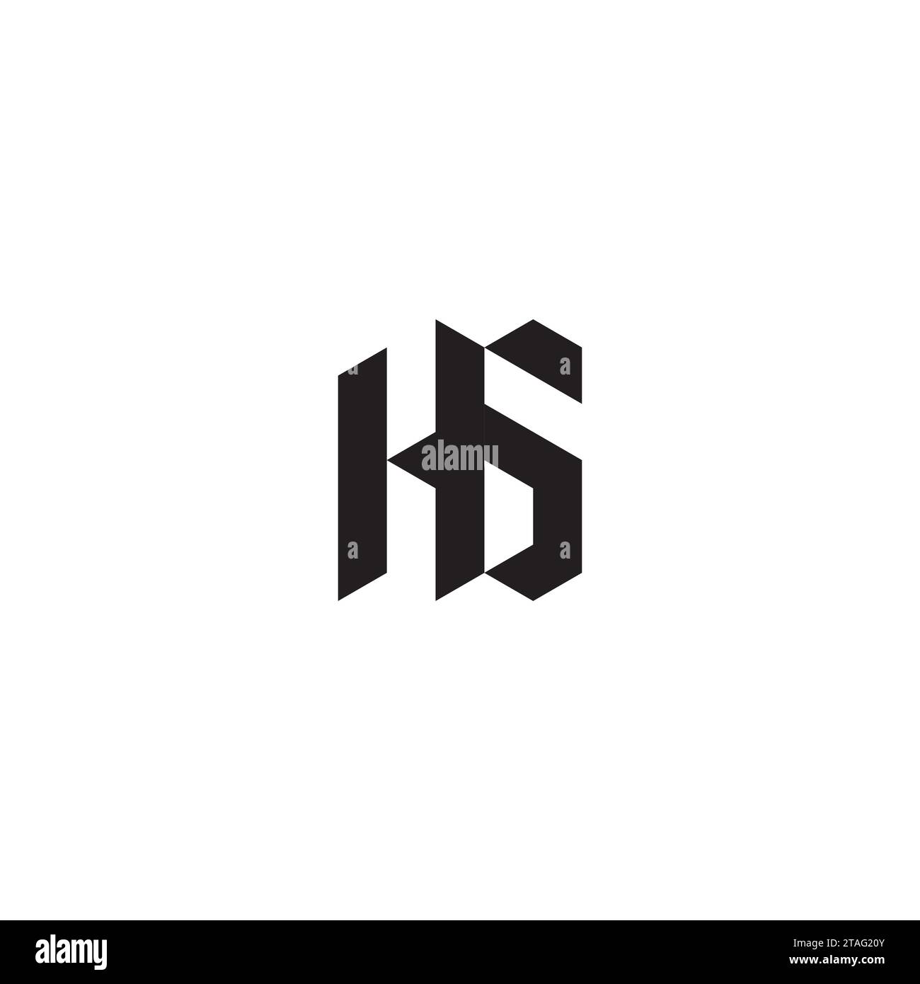 Hs minimal logo design hi-res stock photography and images - Alamy