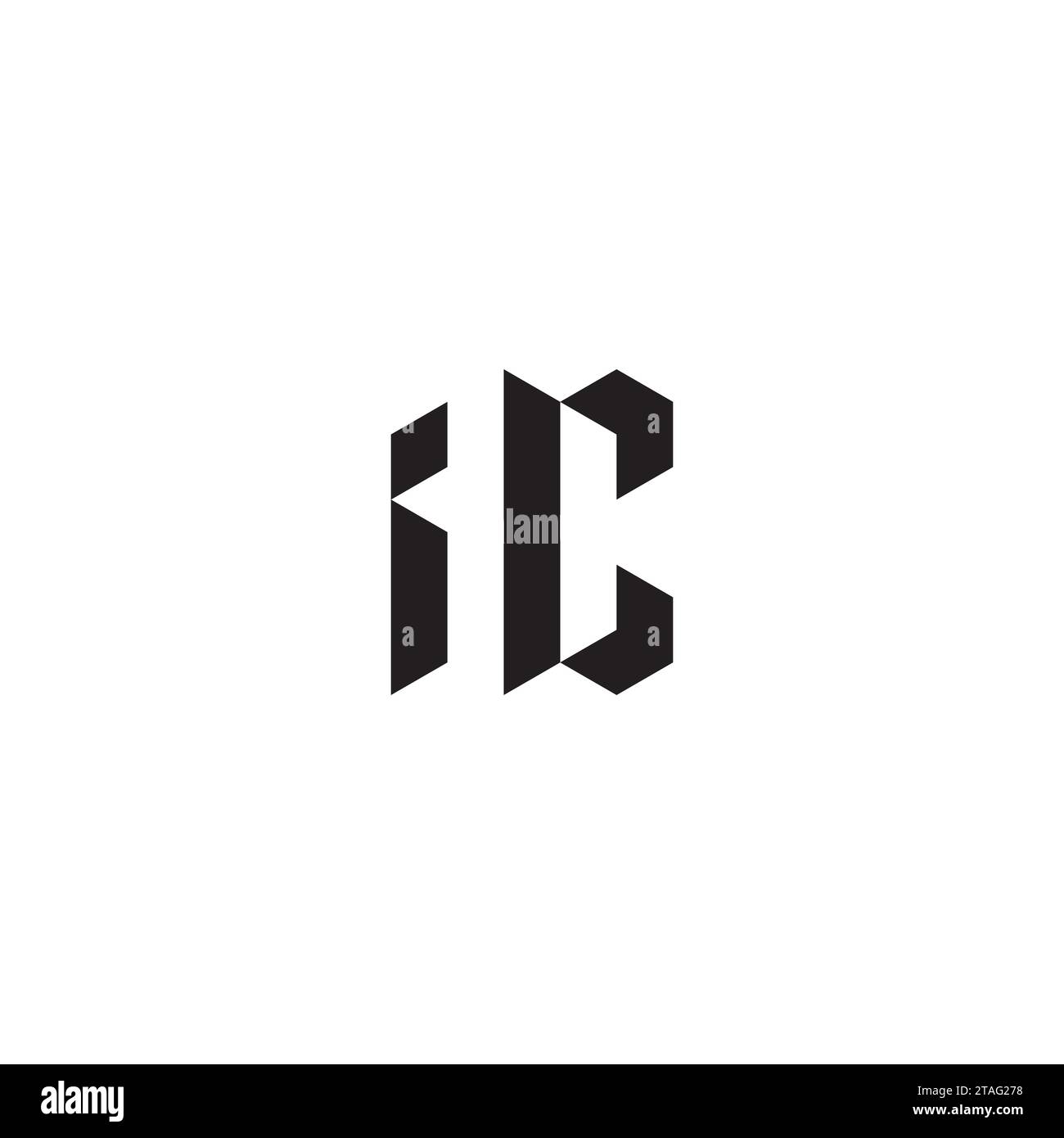 IC initial logo letters in high quality professional design that will ...