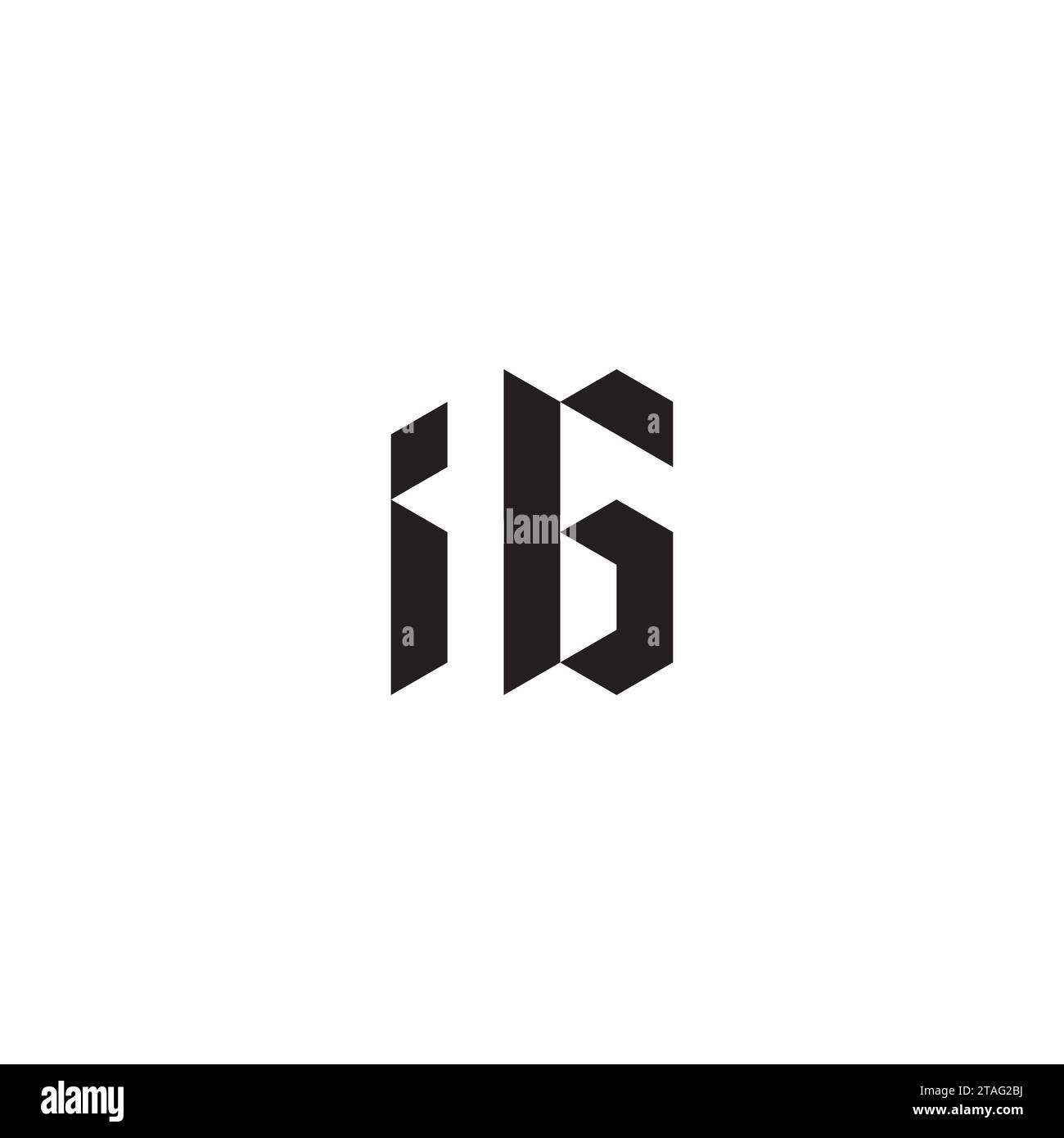 IG initial logo letters in high quality professional design that will ...
