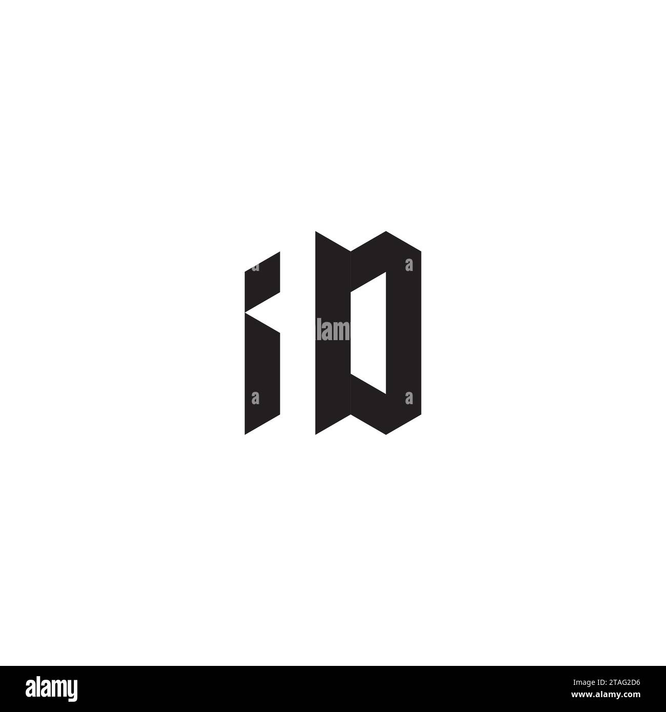 IO initial logo letters in high quality professional design that will ...