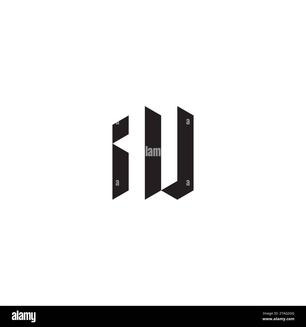 IU initial logo letters in high quality professional design that will ...