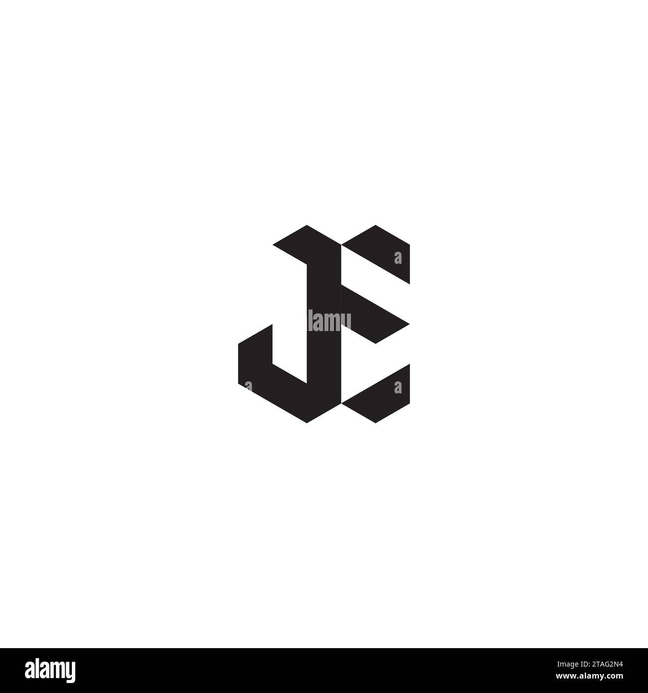 JE initial logo letters in high quality professional design that will ...