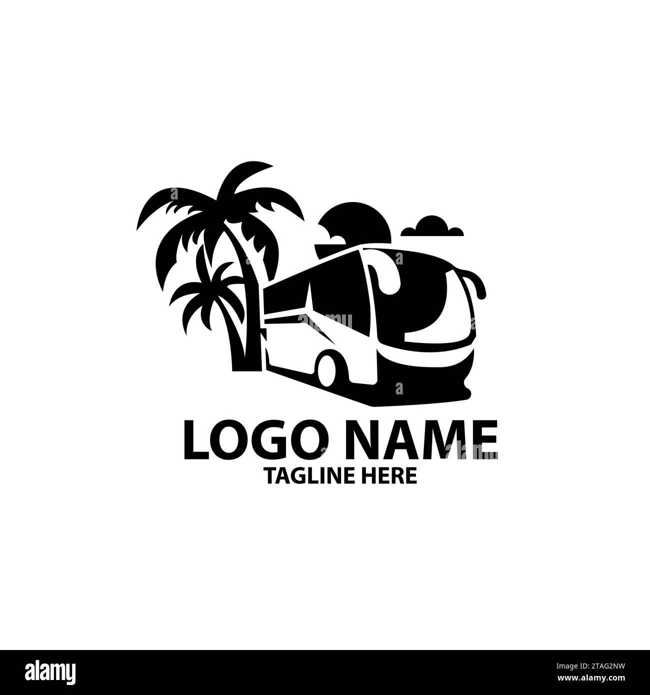 travel touristl bus logo design vector Stock Vector Image & Art - Alamy