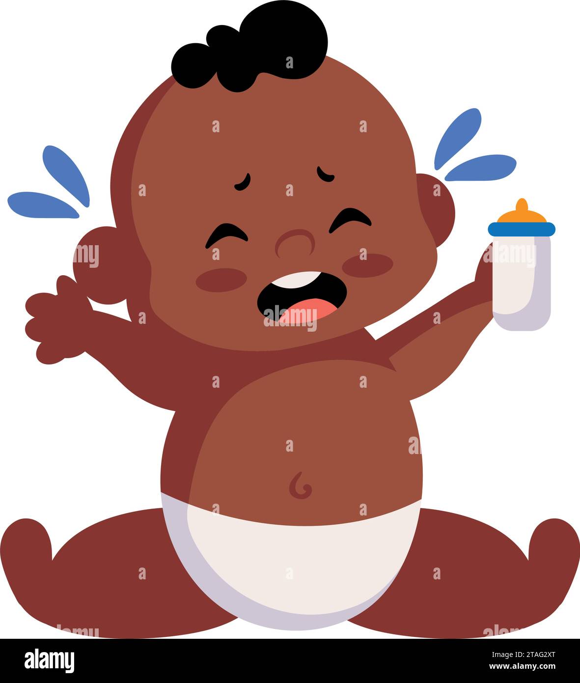 Crying newborn baby cute Cut Out Stock Images & Pictures - Alamy