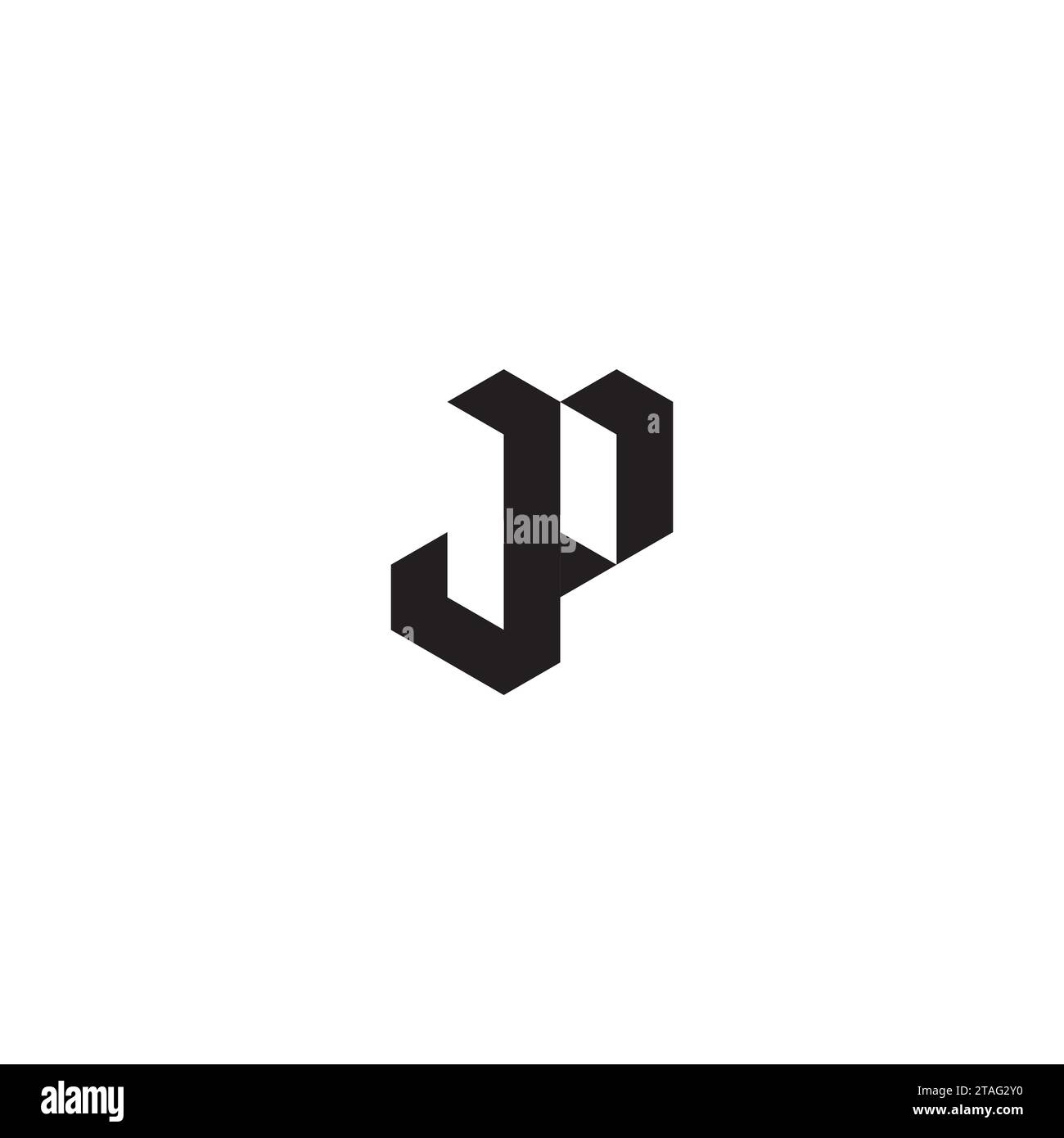 JP initial logo letters in high quality professional design that will ...