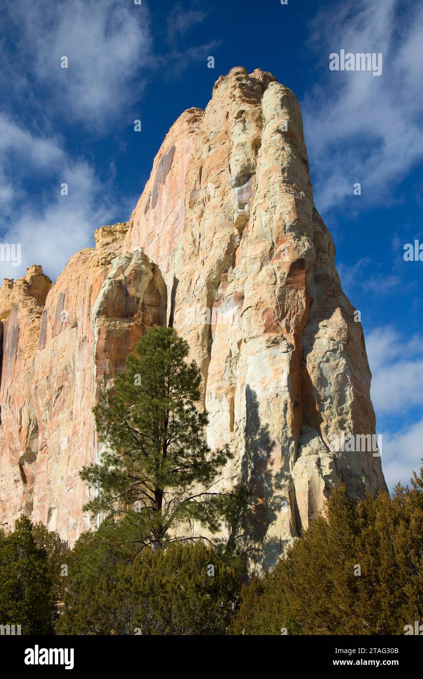 Inscription Rock from Inscription Rock Trail, El Morro National ...