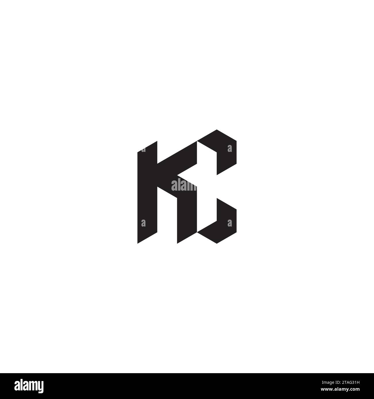 KC initial logo letters in high quality professional design that will ...