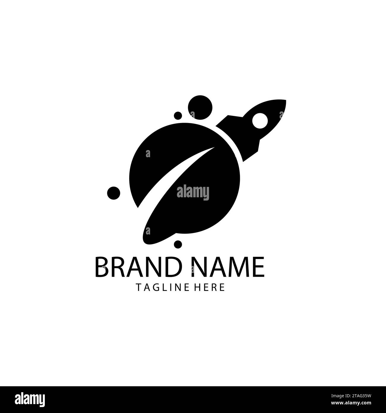 space rocket flight vector logo design Stock Vector Image & Art - Alamy