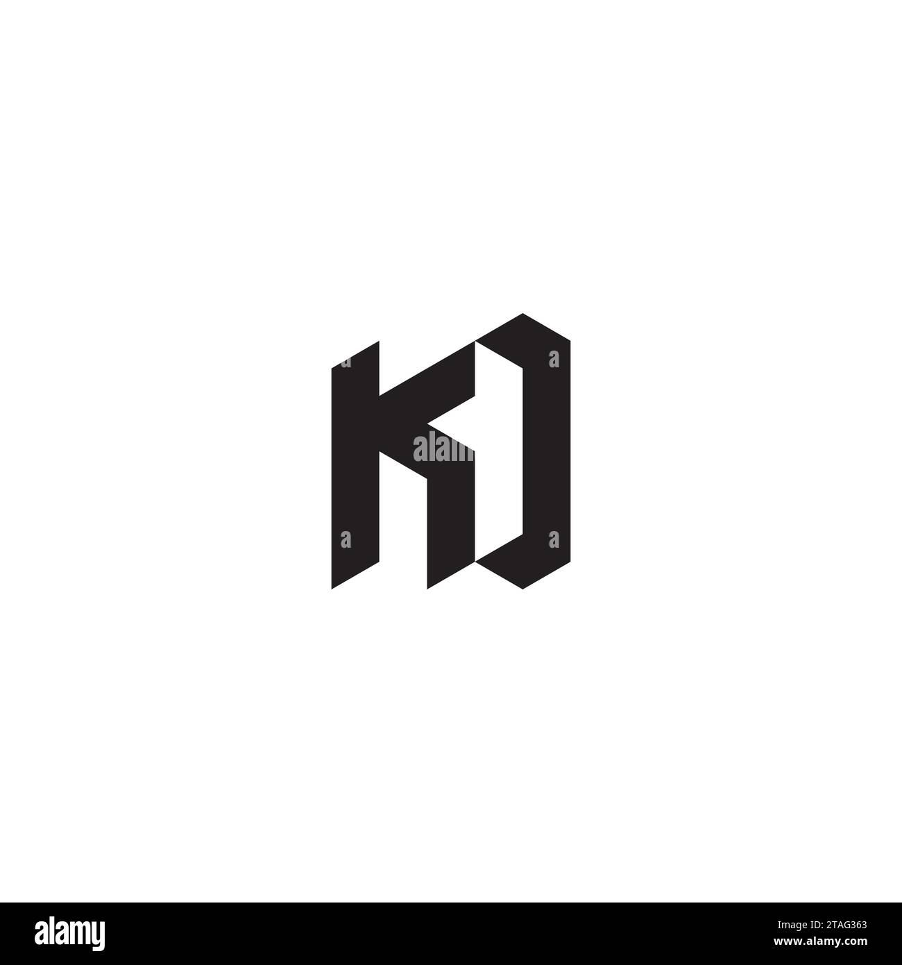 KD initial logo letters in high quality professional design that will ...