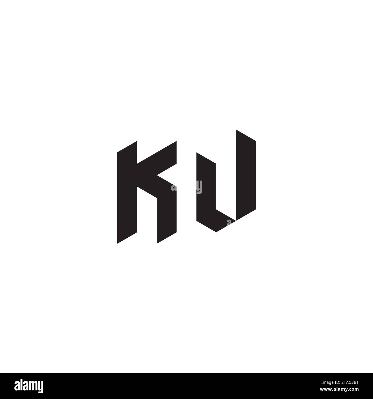 Kw minimal logo design Black and White Stock Photos & Images - Alamy