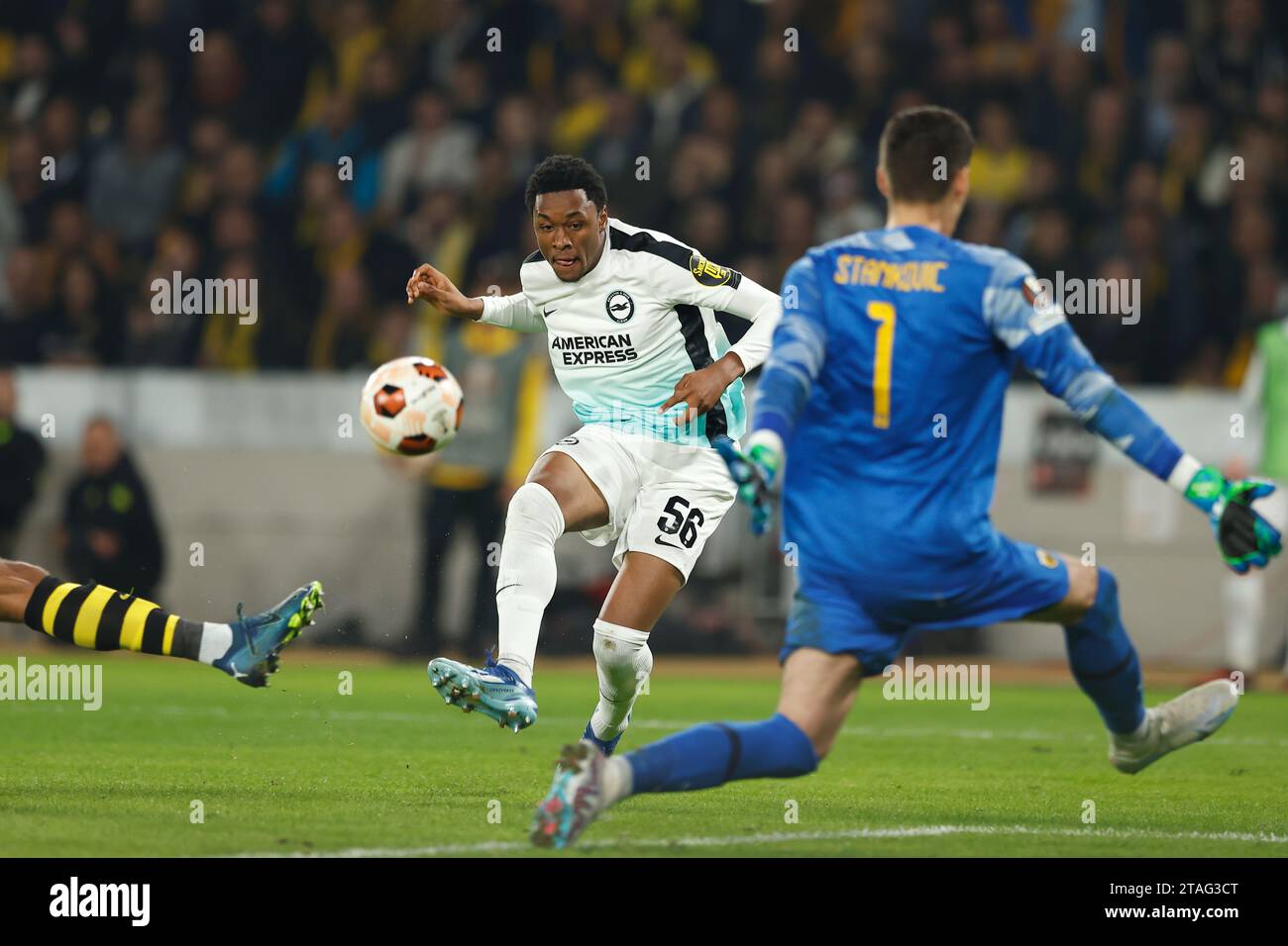 Athens, Greece. 30th Nov, 2023. Joshua Duffus (BrightonHA) Football ...