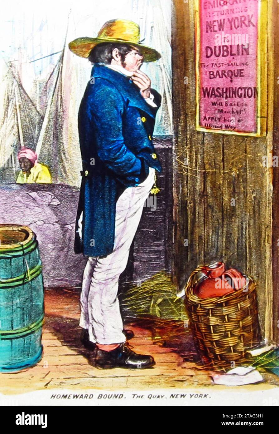 Emigrating from New York to Ireland, early 1900s Stock Photo - Alamy