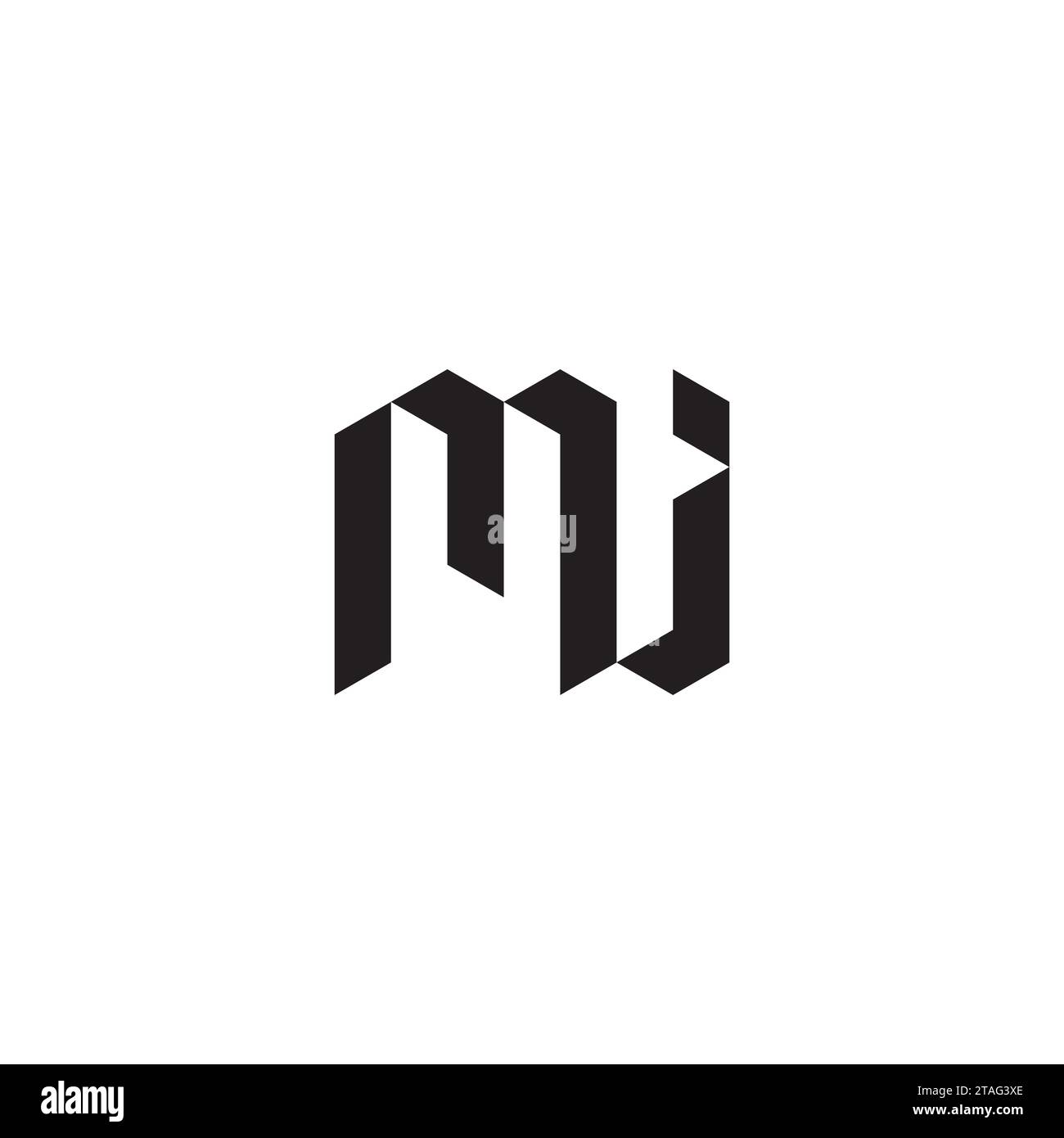 MJ initial logo letters in high quality professional design that will ...