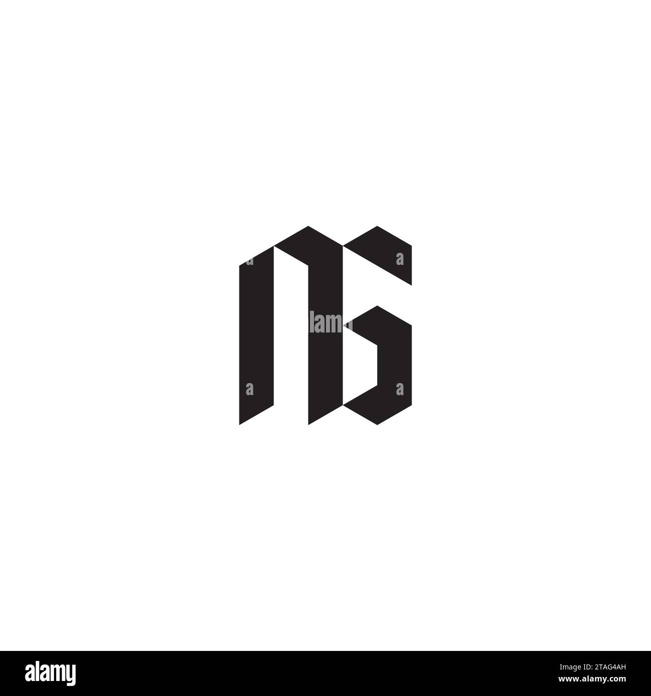 NG initial logo letters in high quality professional design that will ...
