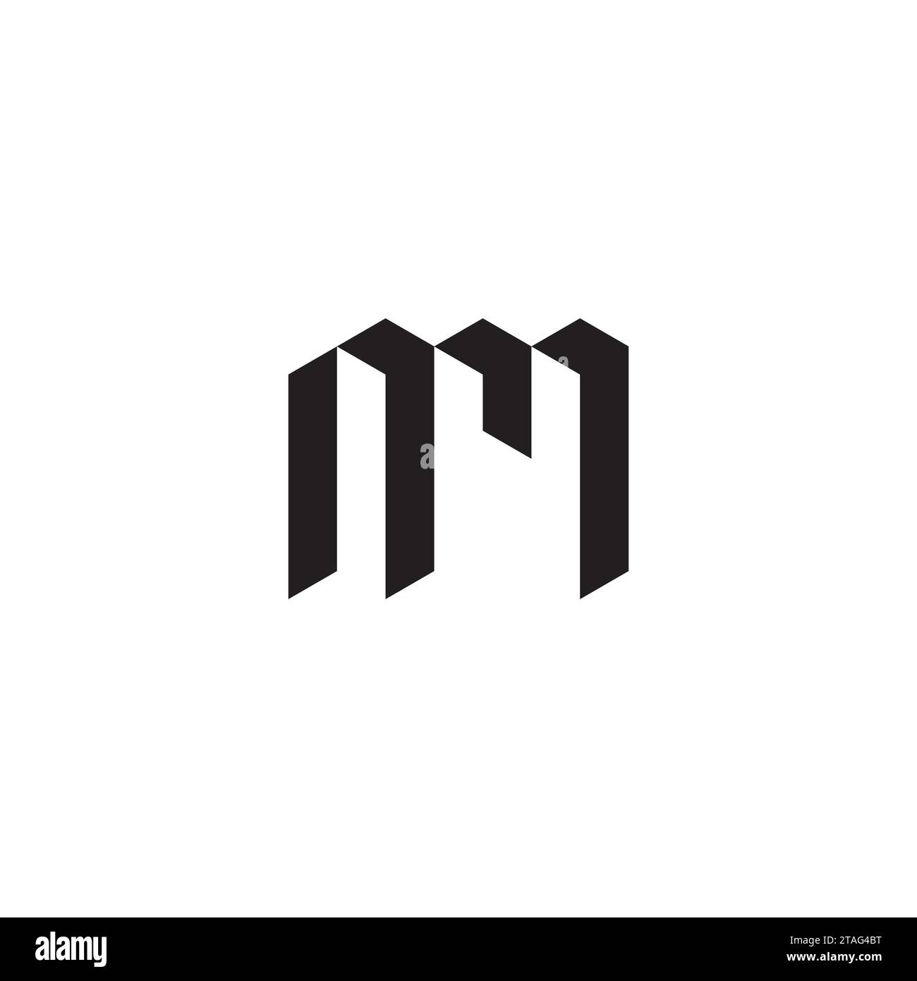 NM initial logo letters in high quality professional design that will ...