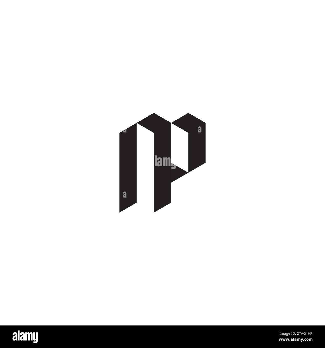 NP initial logo letters in high quality professional design that will ...