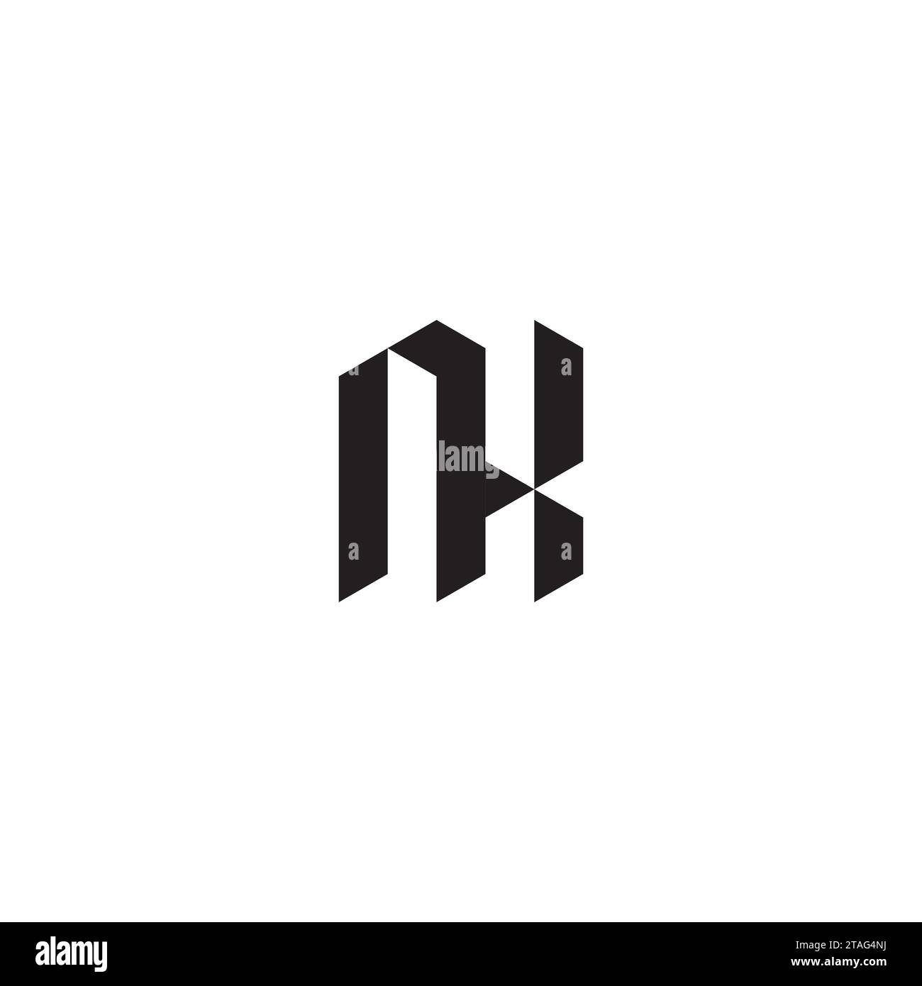 NX initial logo letters in high quality professional design that will ...