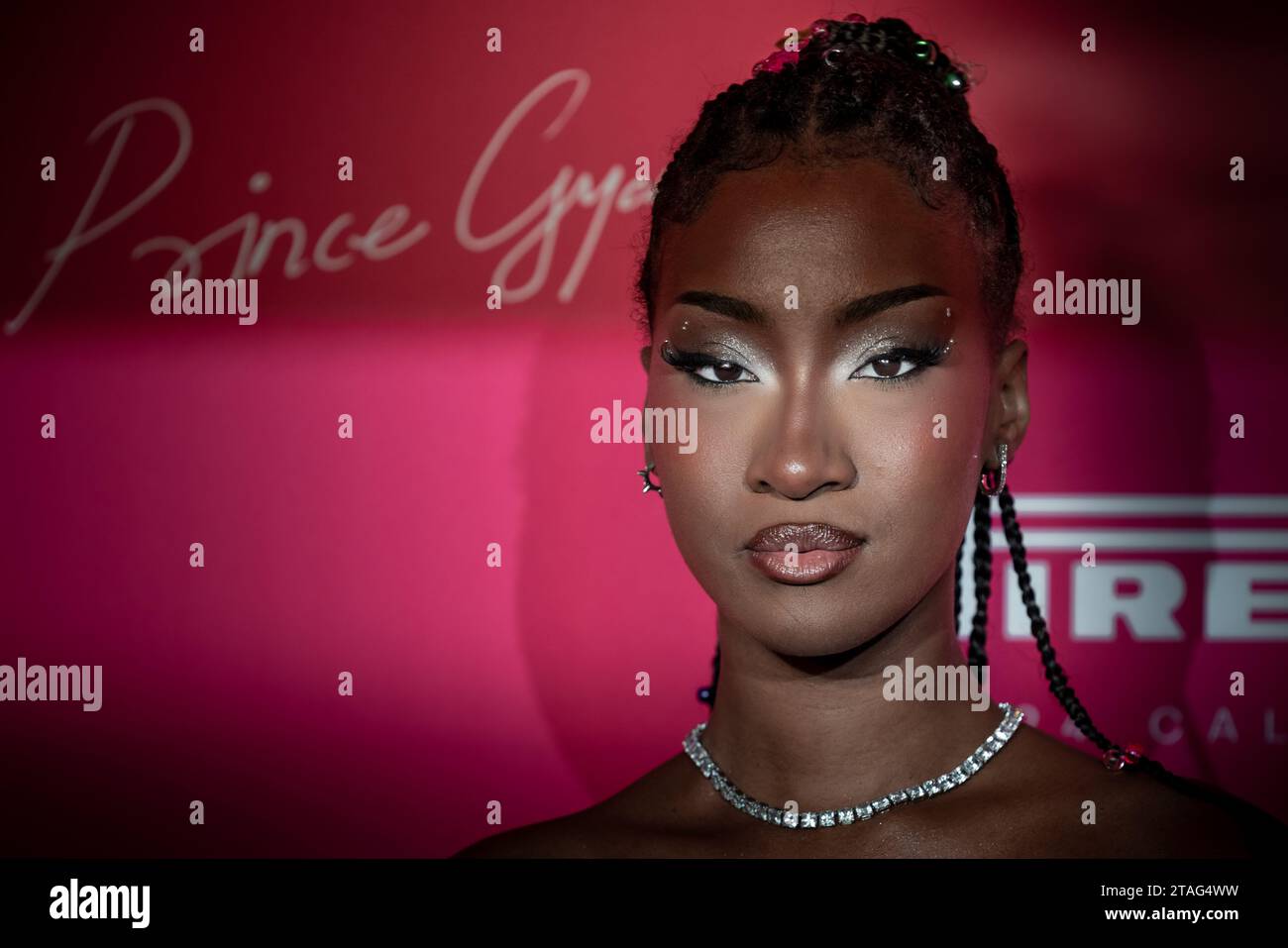 London, UK. 30th November 2023. Sarah Phenom arrives for the unveiling ...