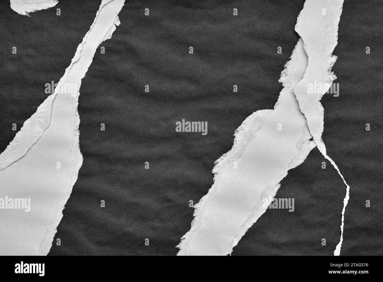 Black and White Torn Paper Collage Style, Ripped Paper Effect, Texture ...