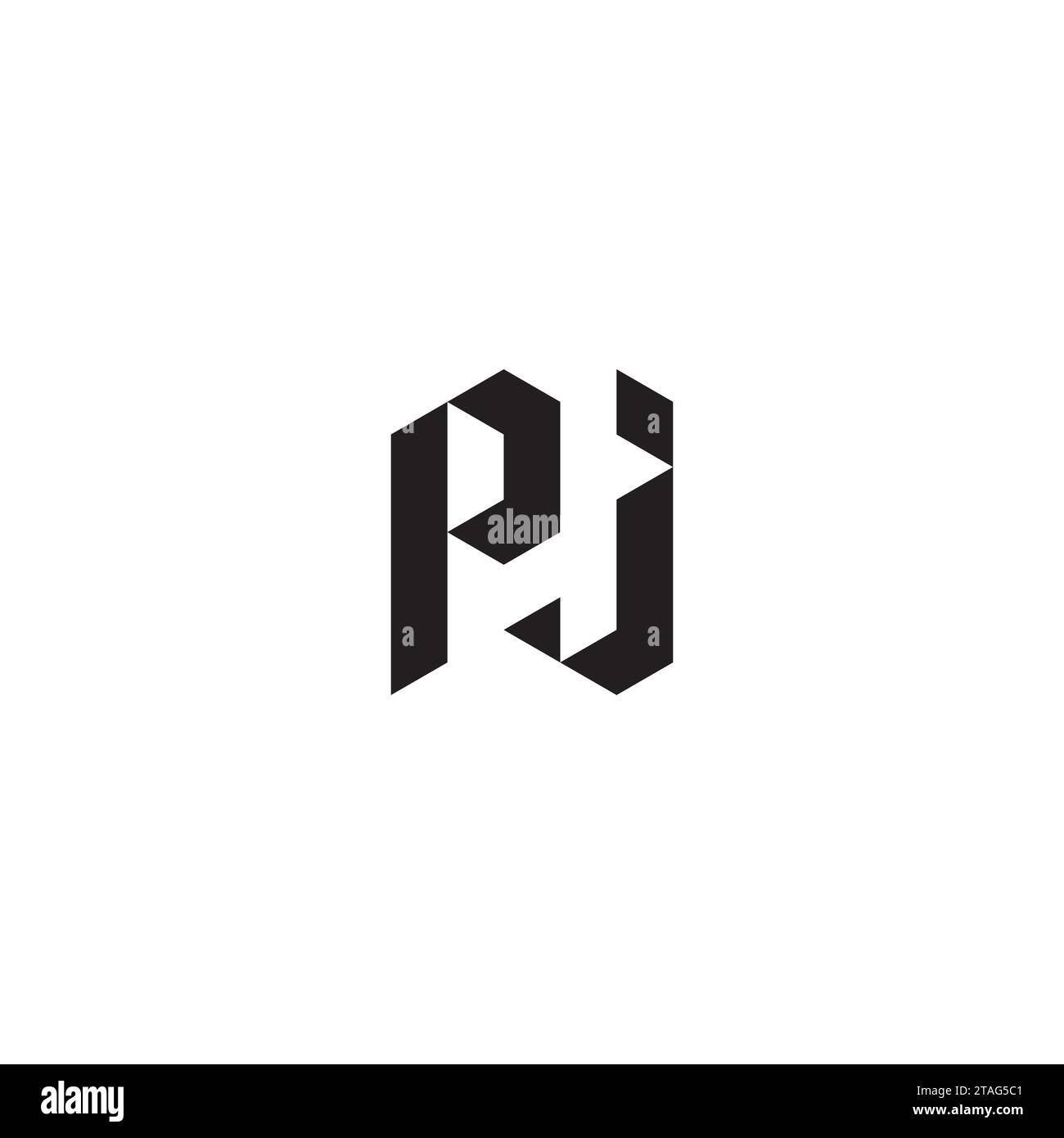 PJ initial logo letters in high quality professional design that will ...