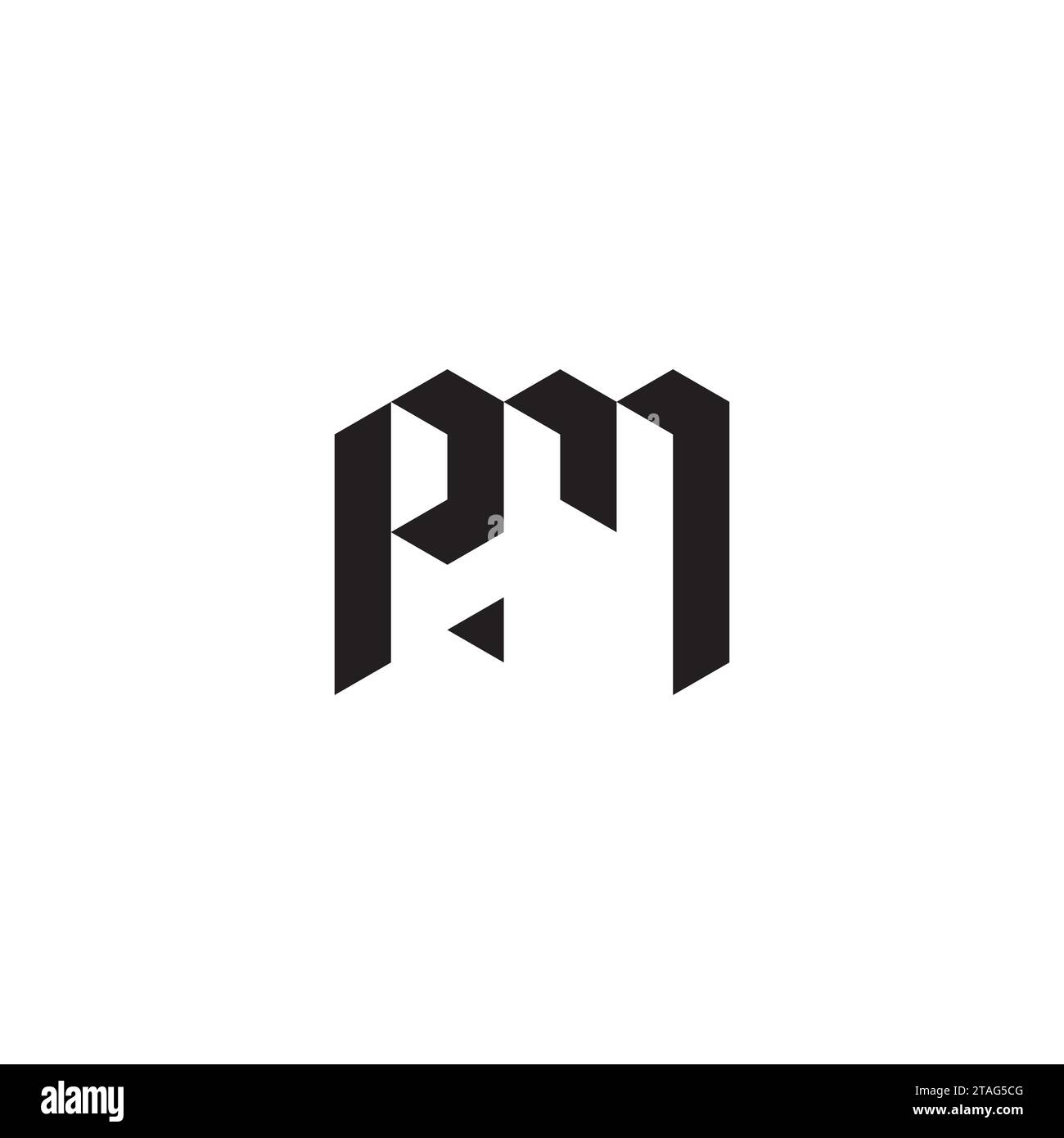 PM initial logo letters in high quality professional design that will ...