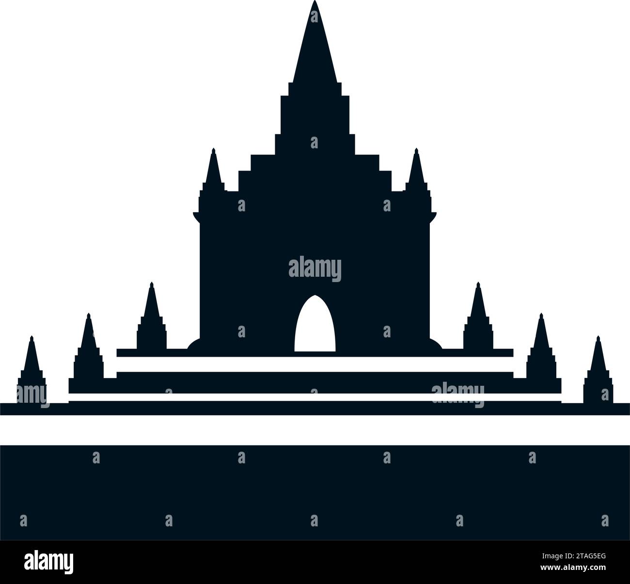 Yangon monument Stock Vector Images - Alamy
