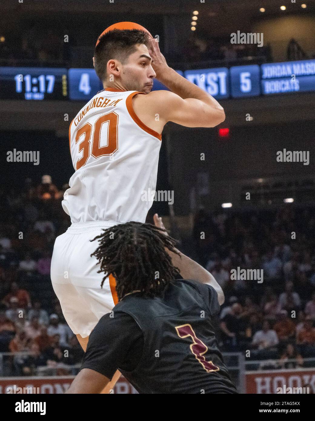 Texas, USA. 30th Nov, 2023. Brock Cunningham #30 of the Texas Longhorns ...