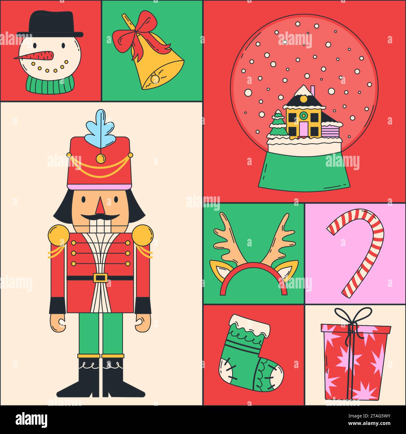 Traditional nutcracker decoration Stock Vector Images - Alamy