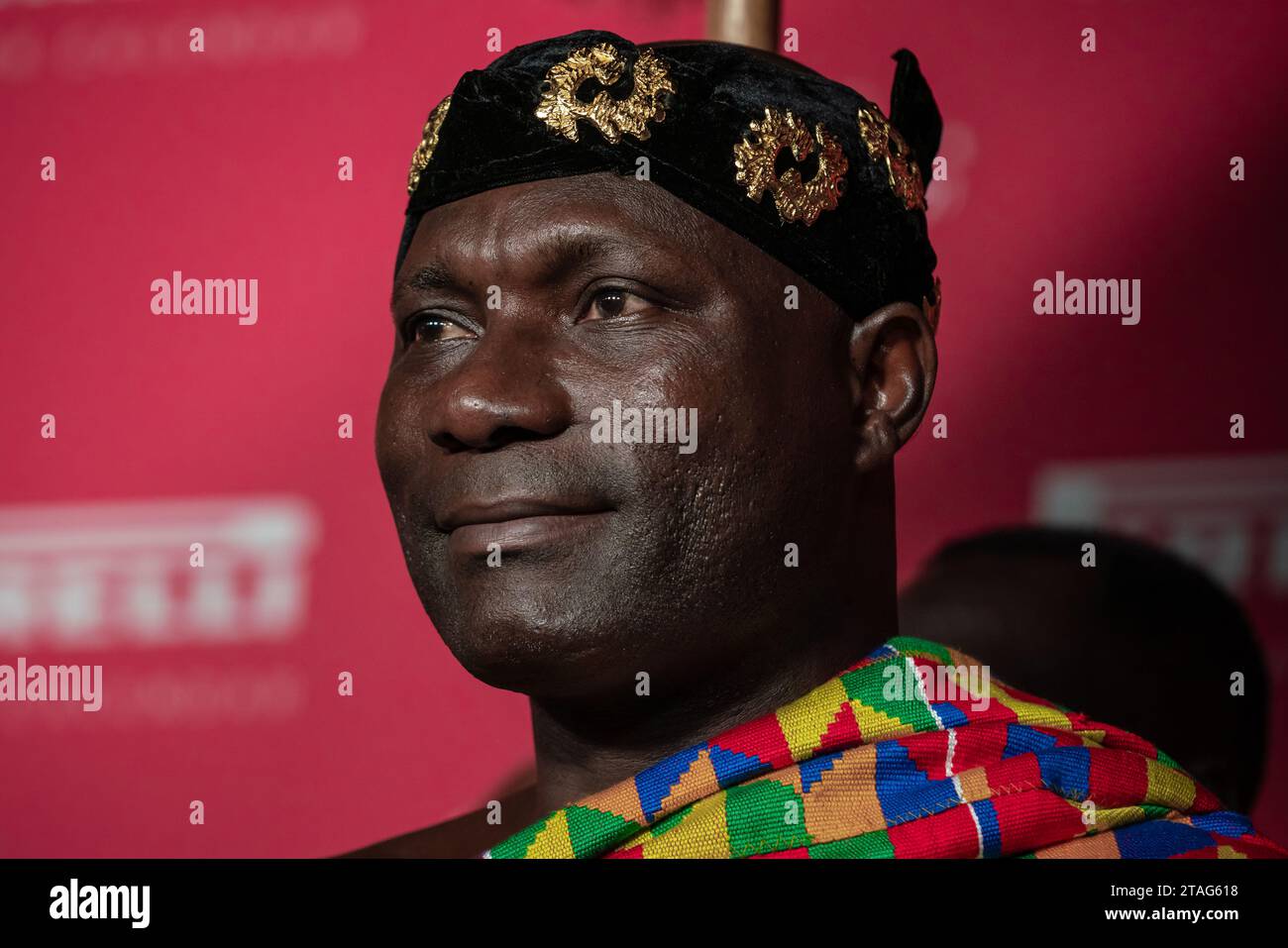 London, UK. 30th November 2023. HRH Baafuor Agyei Fosu II arrives for ...