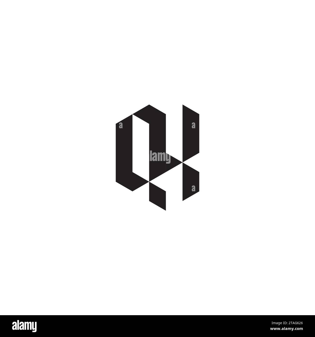 QX initial logo letters in high quality professional design that will ...