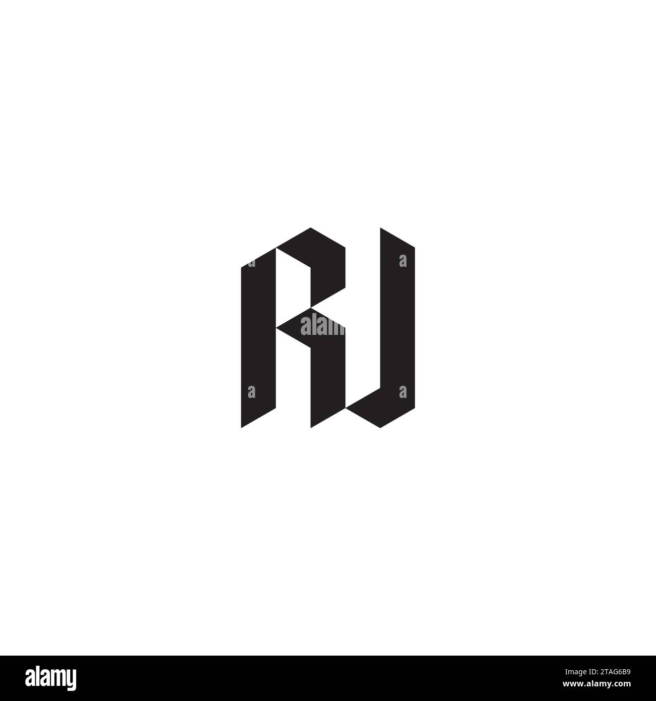 RU initial logo letters in high quality professional design that will ...