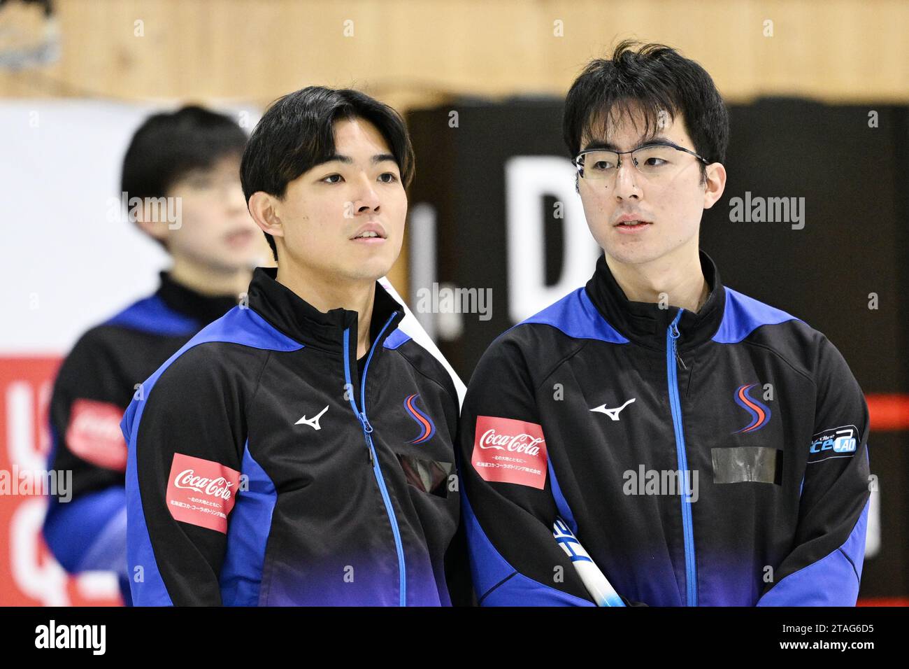 Karuizawa ice park, Nagano, Japan. 1st Dec, 2023. (L-R) Hayato Sato, Go Aoki (), DECEMBER 1 ...
