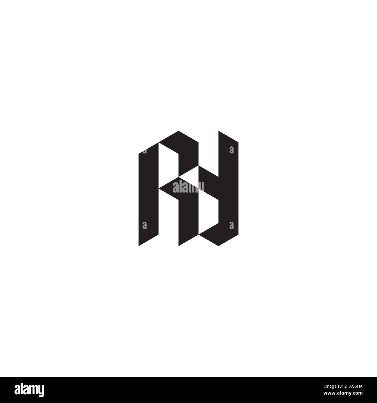 RY initial logo letters in high quality professional design that will ...