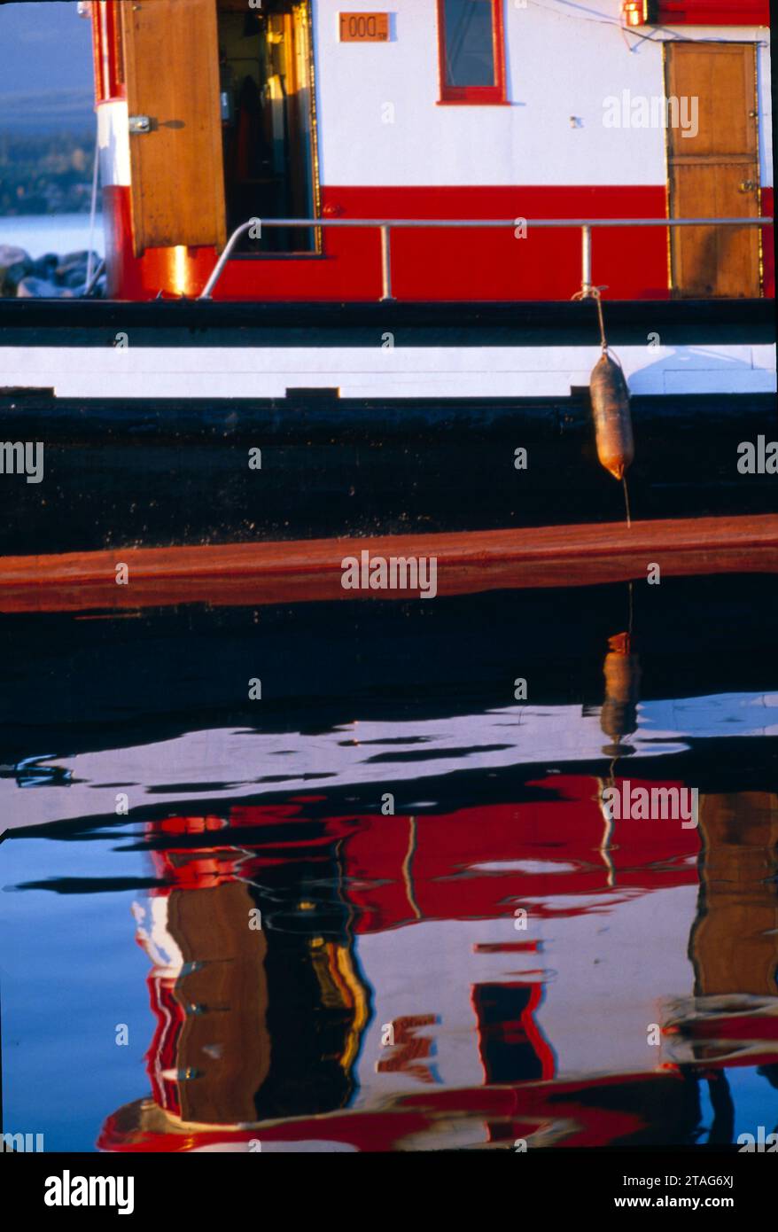 Reflections of a boat Stock Photo - Alamy