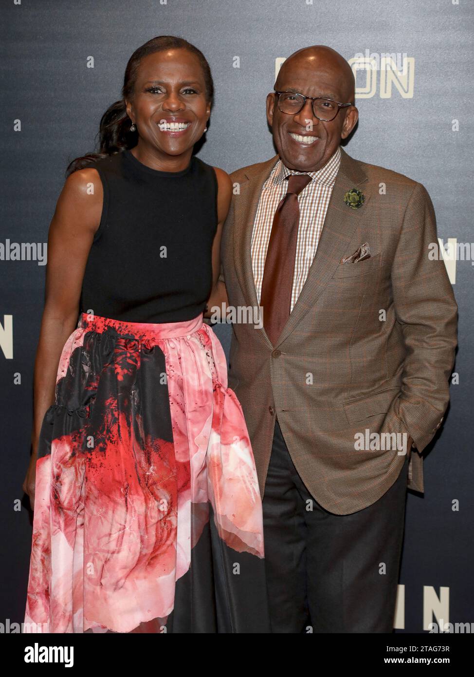 Television broadcasters Al Roker, left, and Deborah Roberts attend the ...