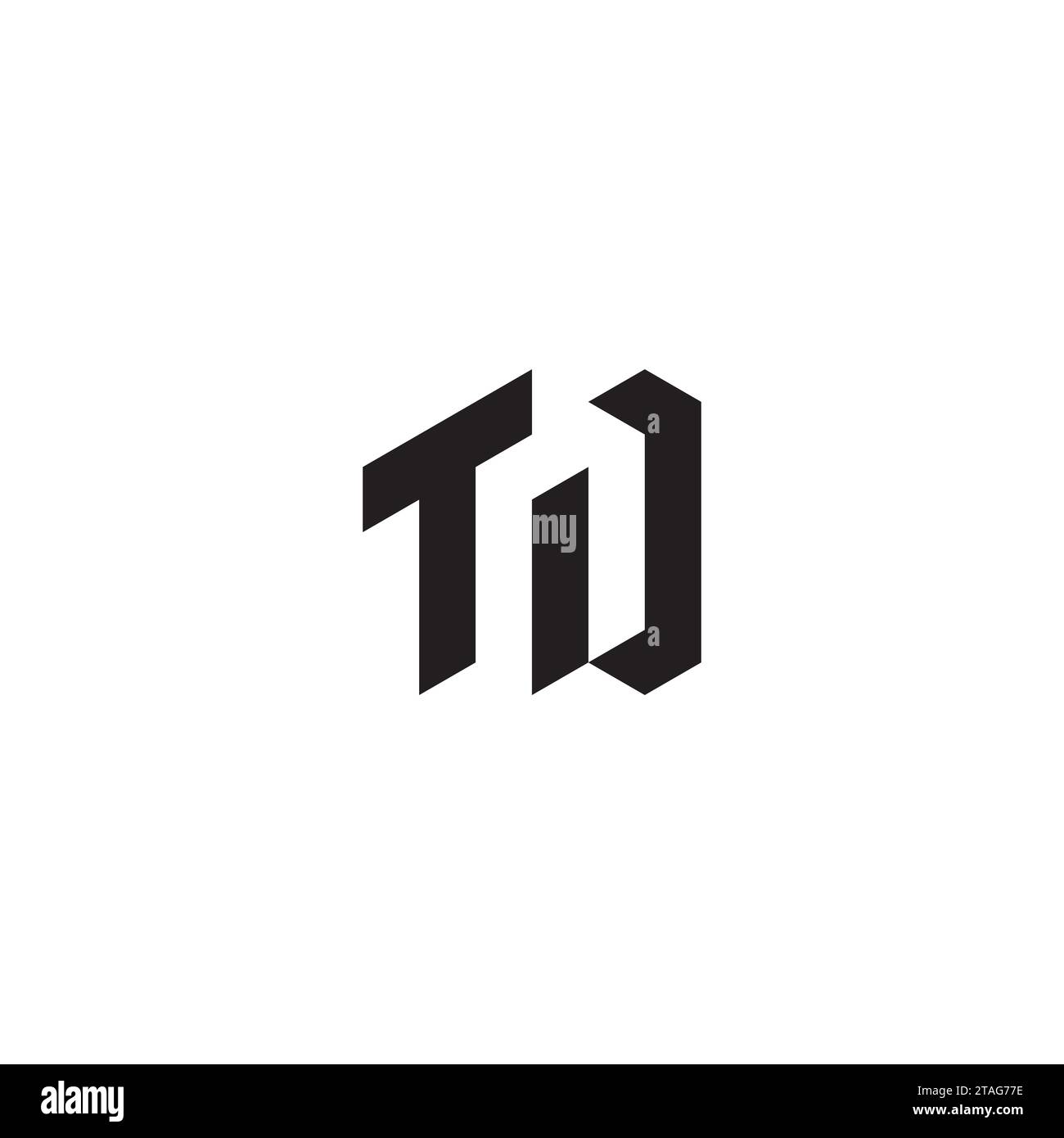 TD initial logo letters in high quality professional design that will ...