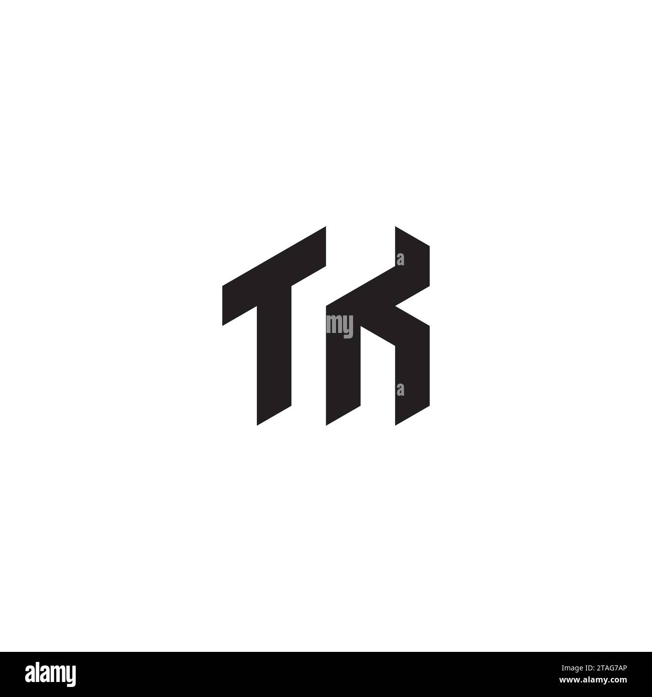 TK initial logo letters in high quality professional design that will ...