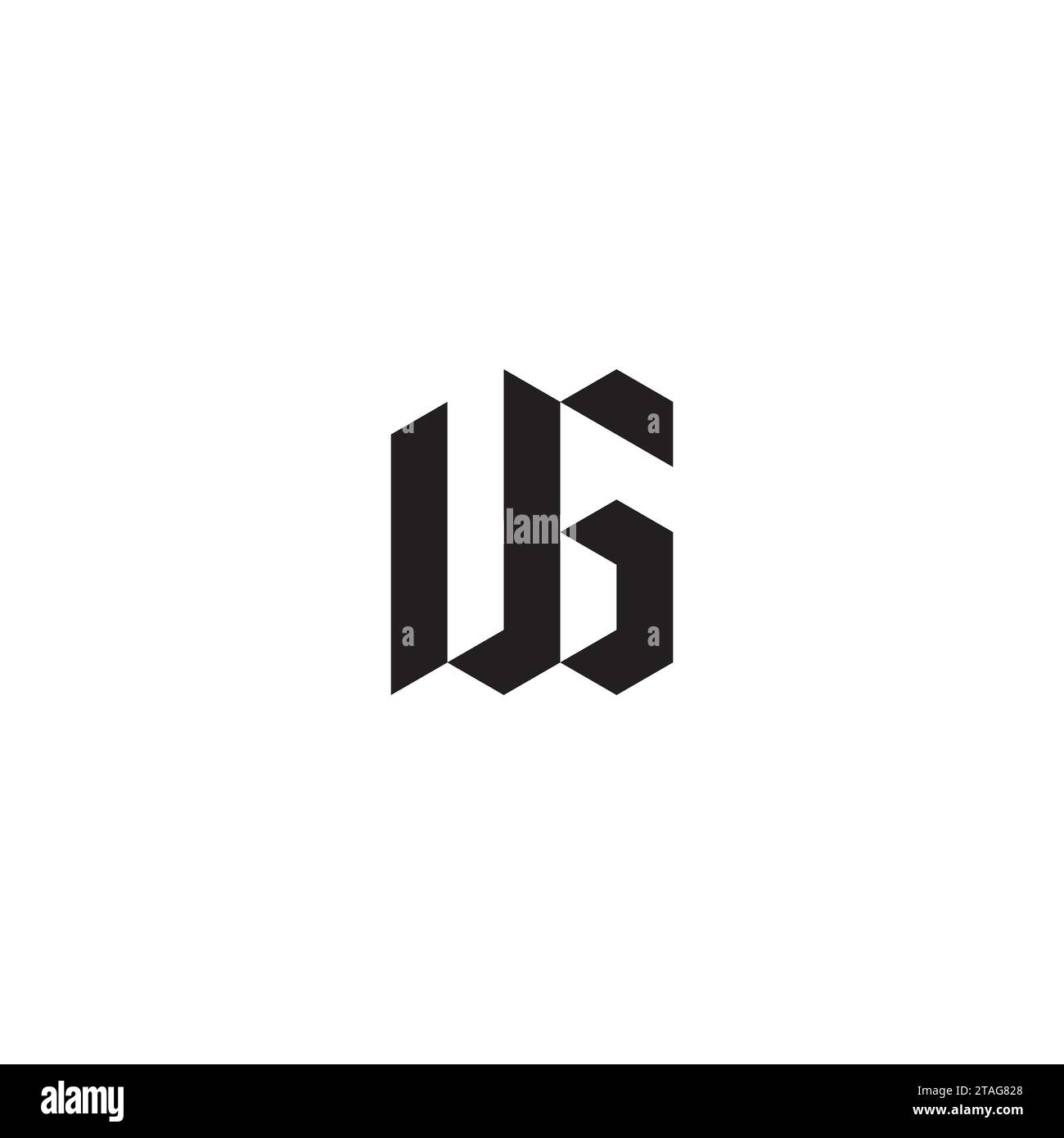 UG initial logo letters in high quality professional design that will ...