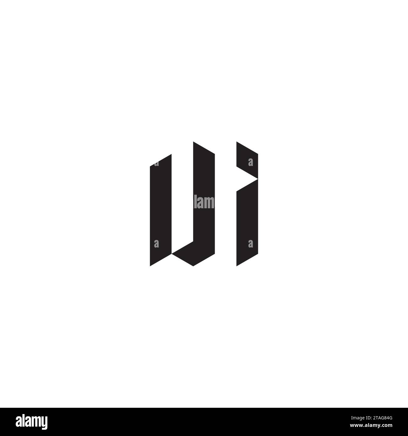 UI initial logo letters in high quality professional design that will ...