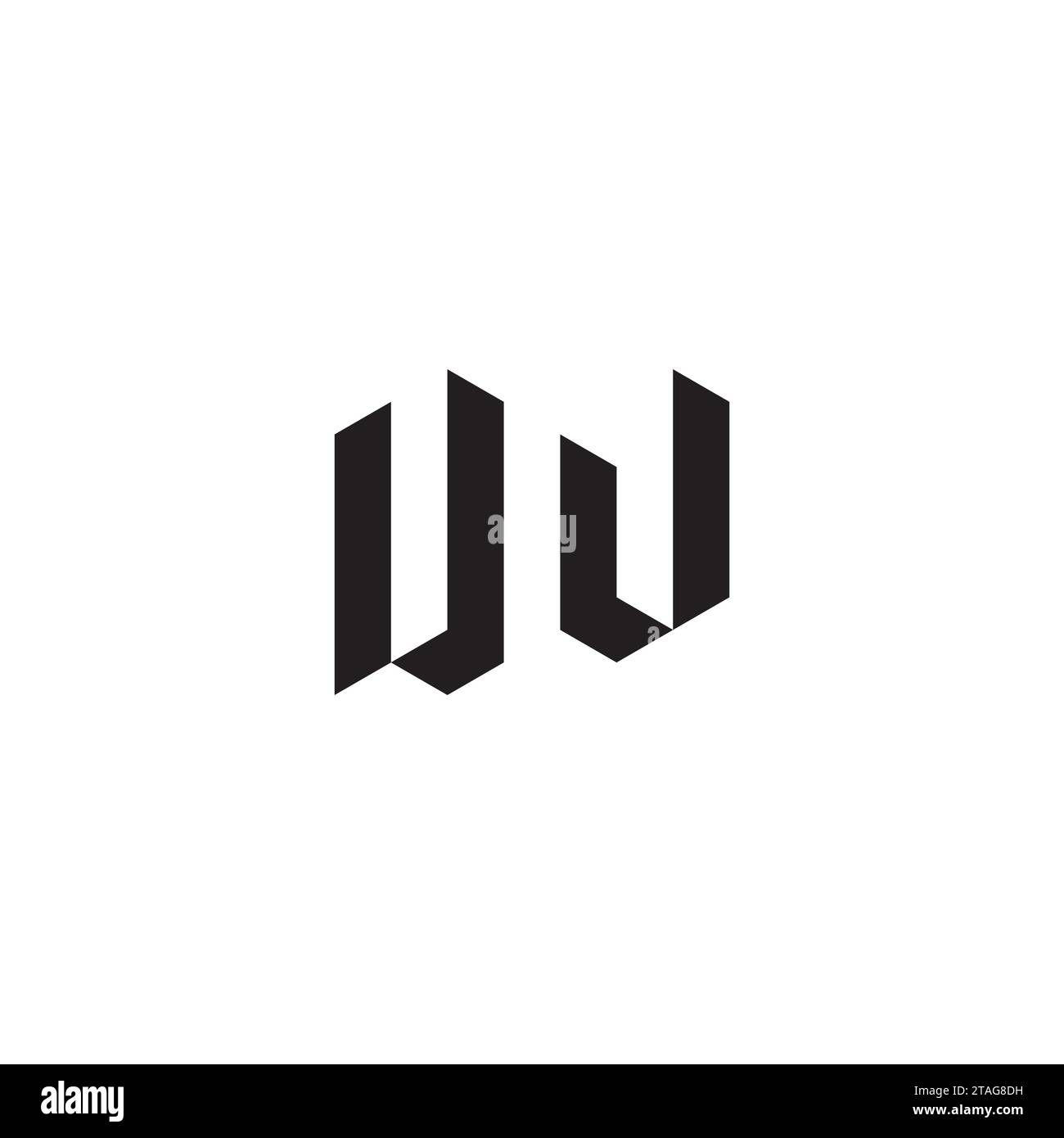 UW initial logo letters in high quality professional design that will ...