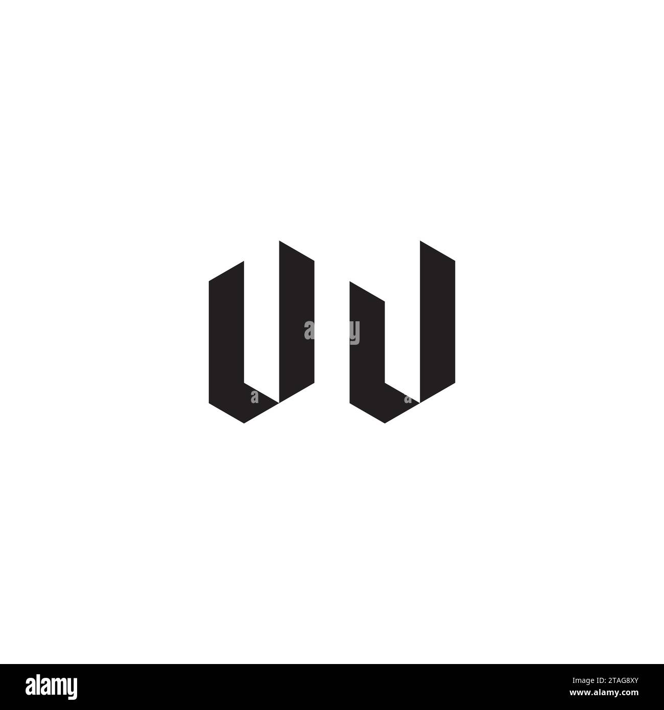 VW initial logo letters in high quality professional design that will ...