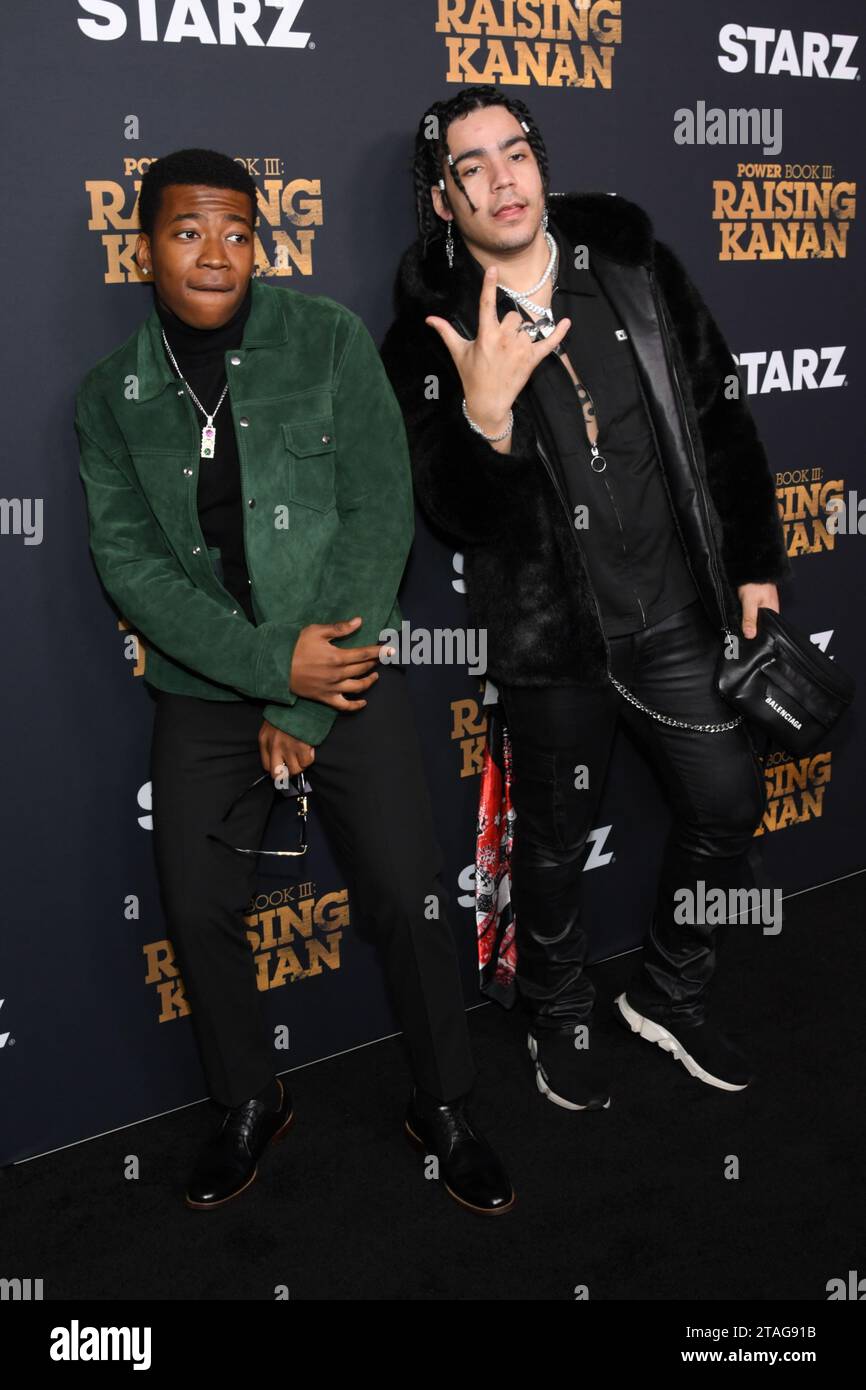 New York, USA. 30th Nov, 2023. Mekai Curtis and Antonio Ortiz attending ...
