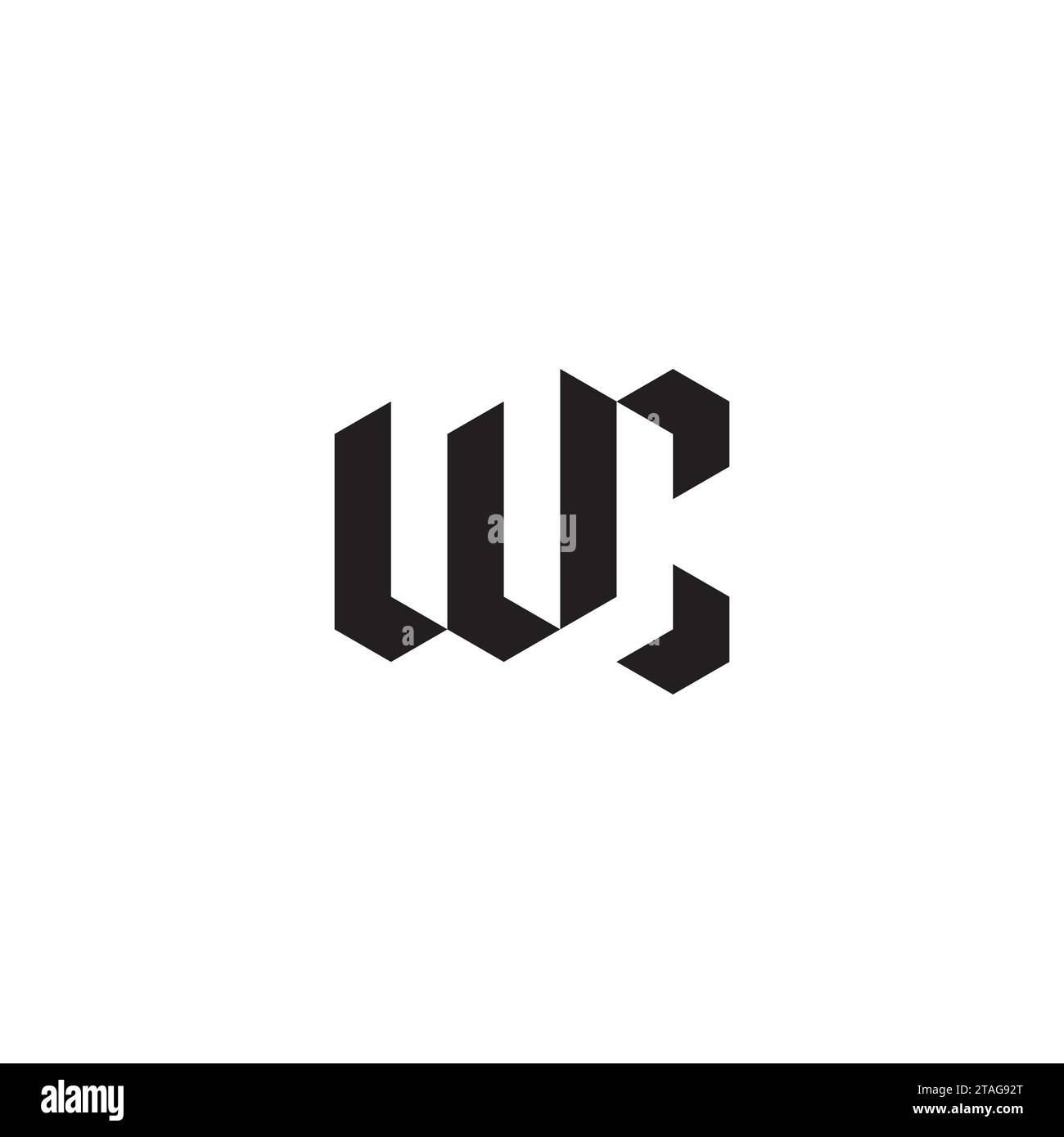 Letter wc logo wc logo design Black and White Stock Photos & Images - Alamy
