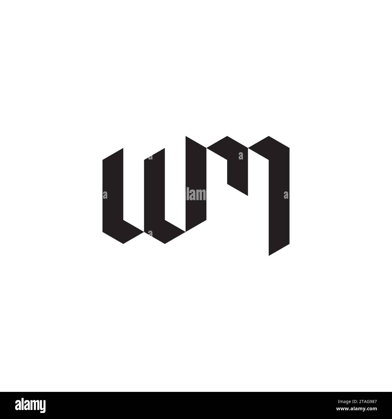 WM initial logo letters in high quality professional design that will ...